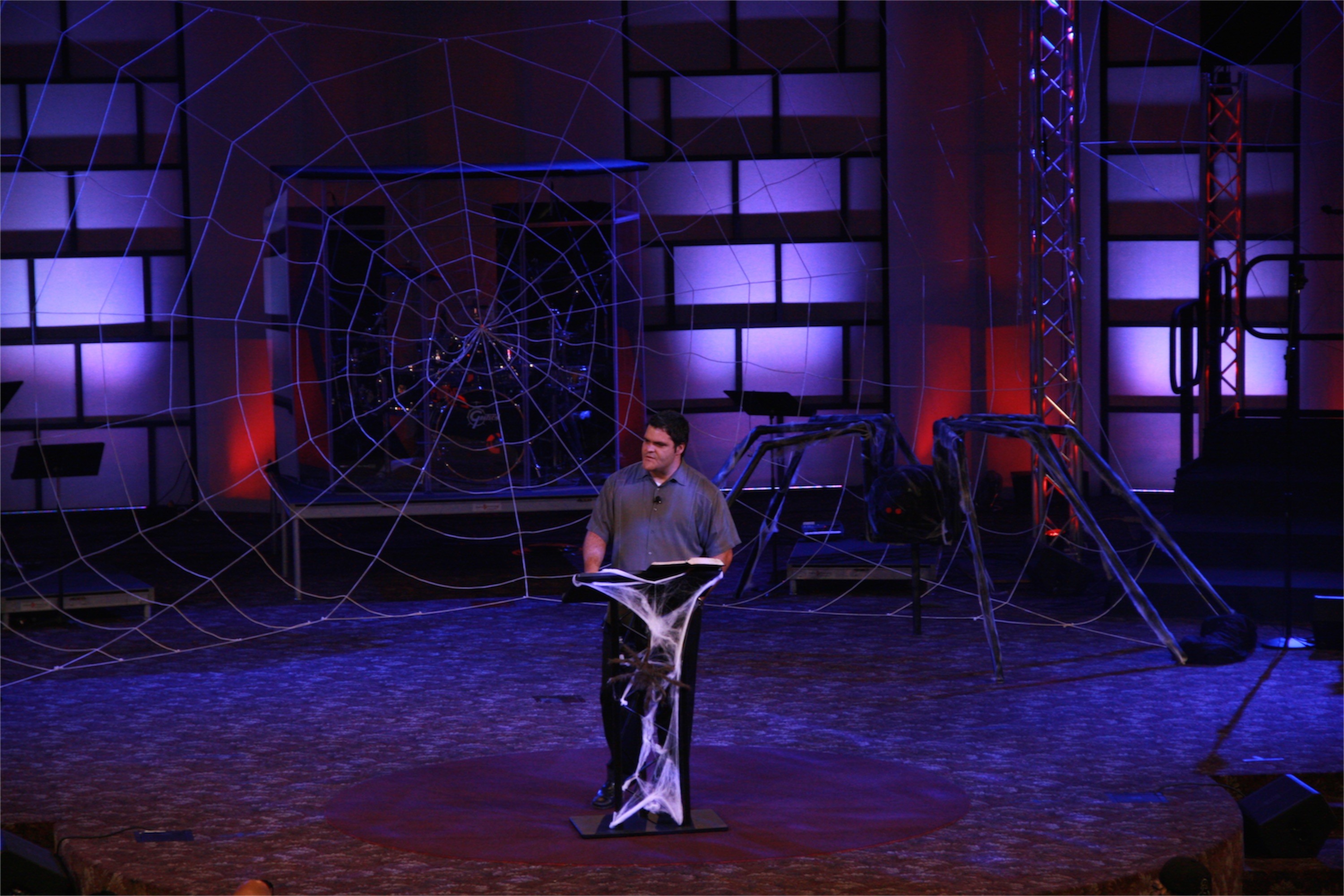 Throwback: The Amazing Spiderstage - Church Stage Design Ideas - Scenic ...
