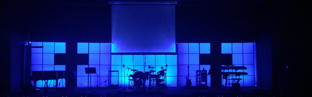 Silhouette Grid | Church Stage Design Ideas