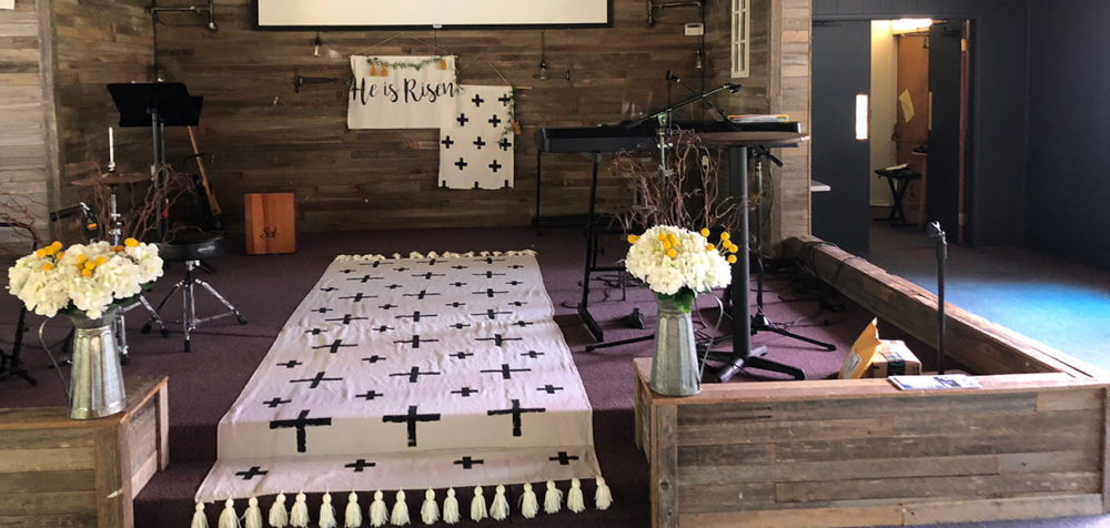 Rustic and Bannery | Church Stage Design Ideas